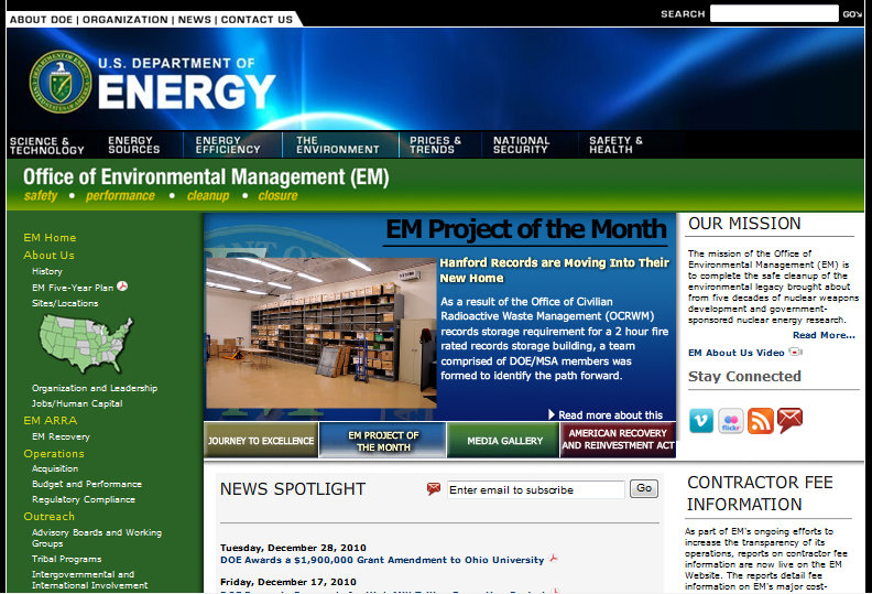 DOE Office of Environmental Management (EM) | CRESP Consortium for Risk ...